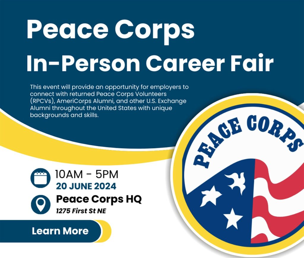 ME&A Excited to Meet Returned Peace Corps Volunteers at Upcoming Career ...
